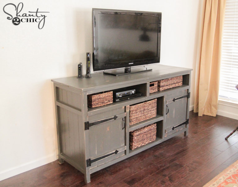 34 DIY Entertainment Centers to Make for Your Home
