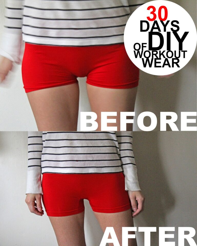 31 Trendy DIY Projects for Gym Clothes and Accessories